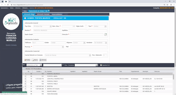 Begranda Software contable