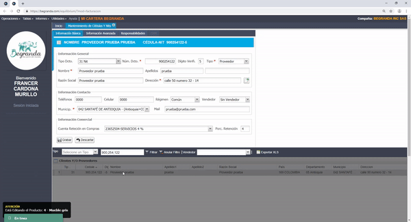 Begranda Software contable